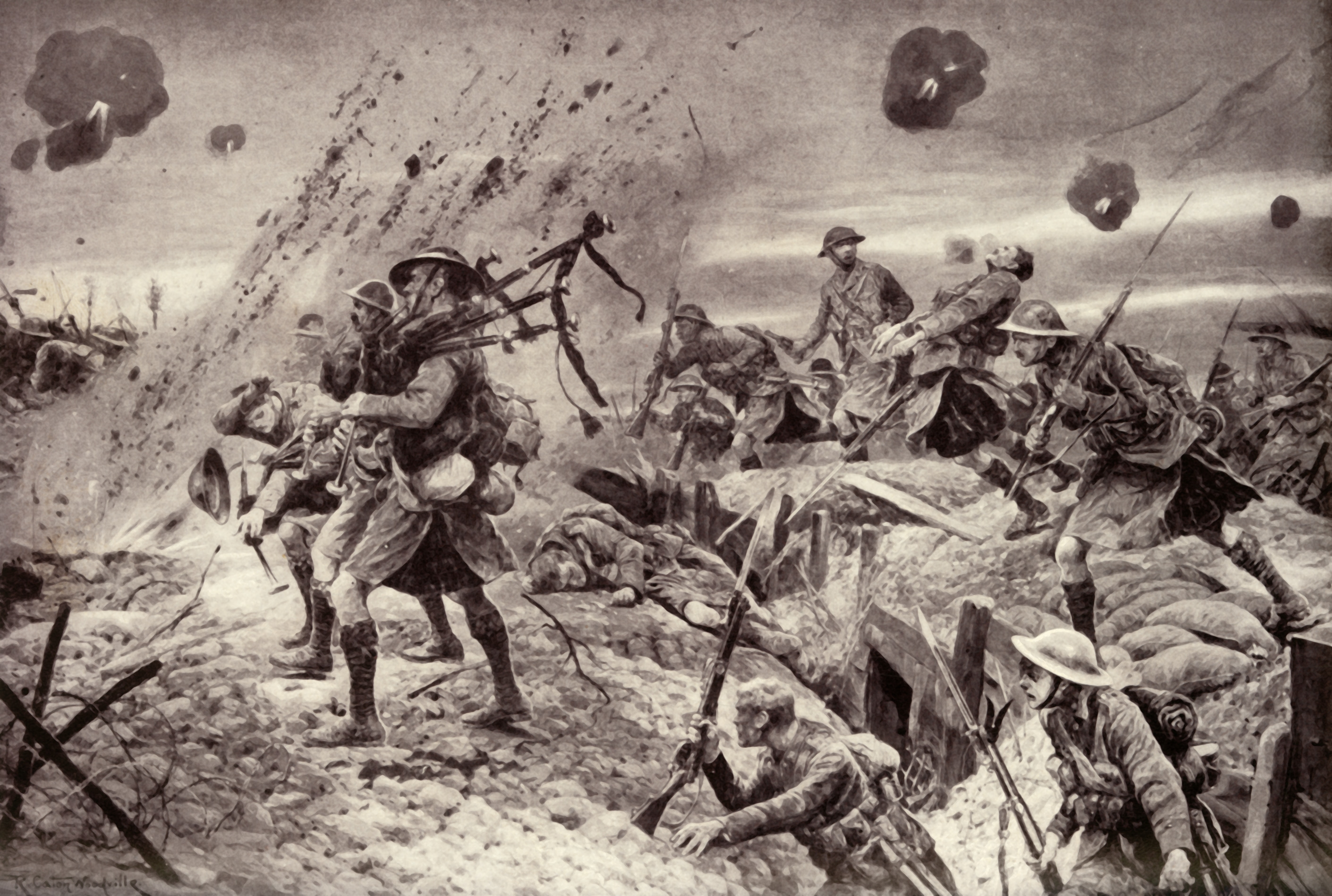 'Ladies from Hell': Bagpipers Led the Charge During WWI